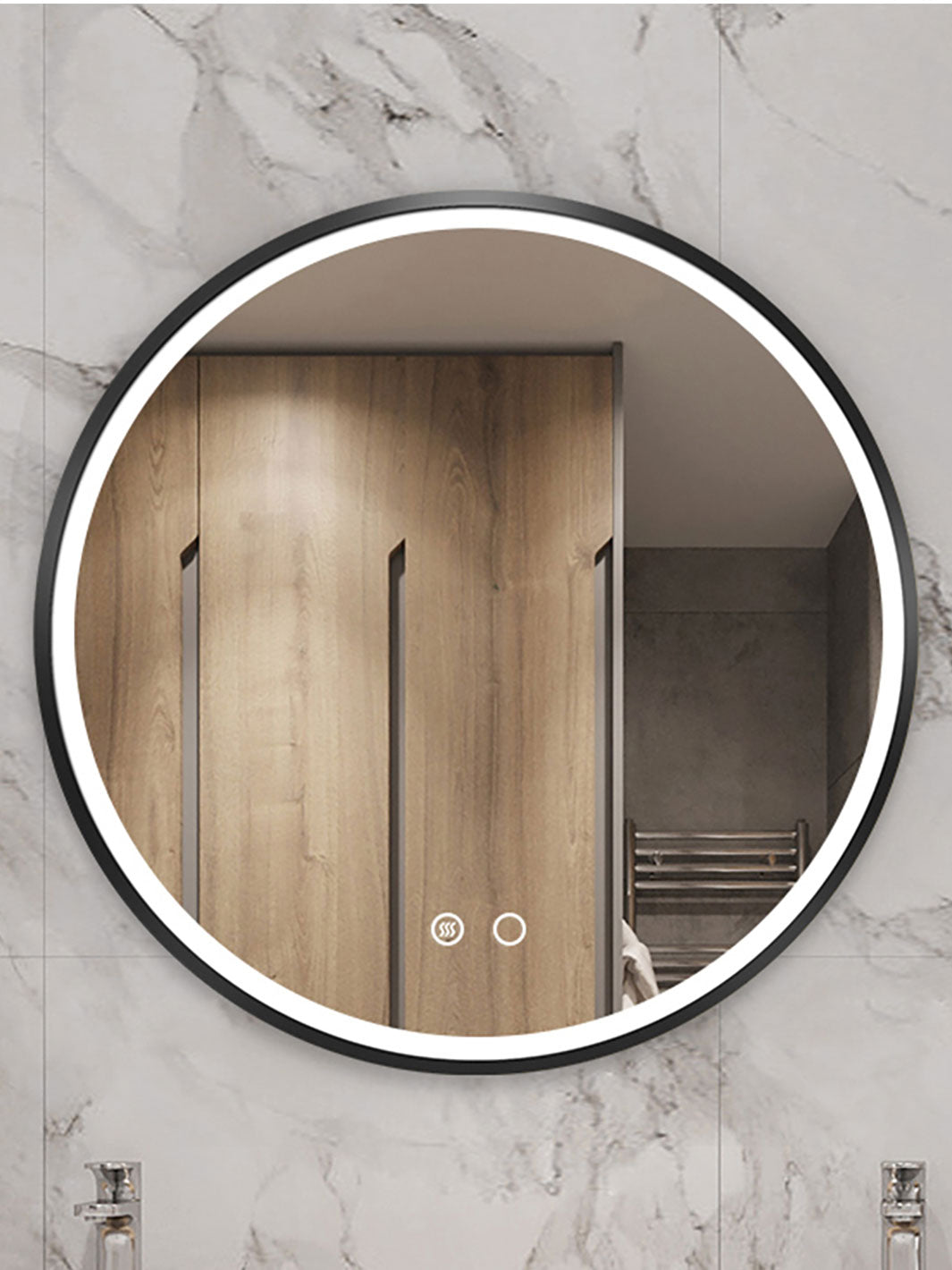 Backlit mirrors in Canada from modernbathrooms.ca