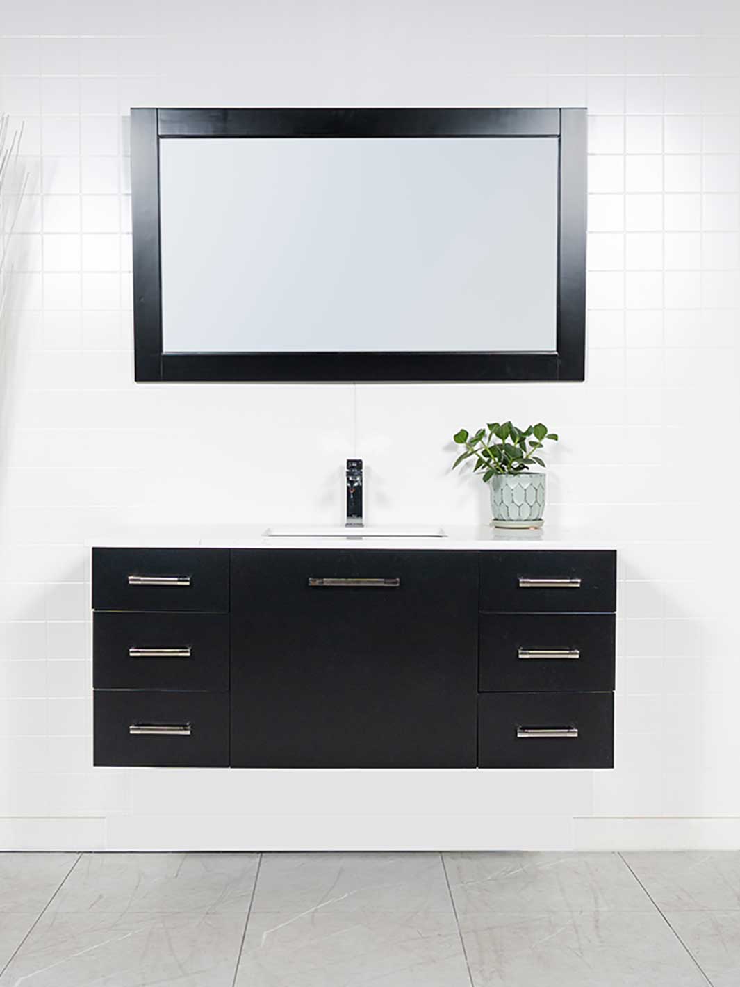 48 bathroom vanity with Quartz Counter - Style 5048