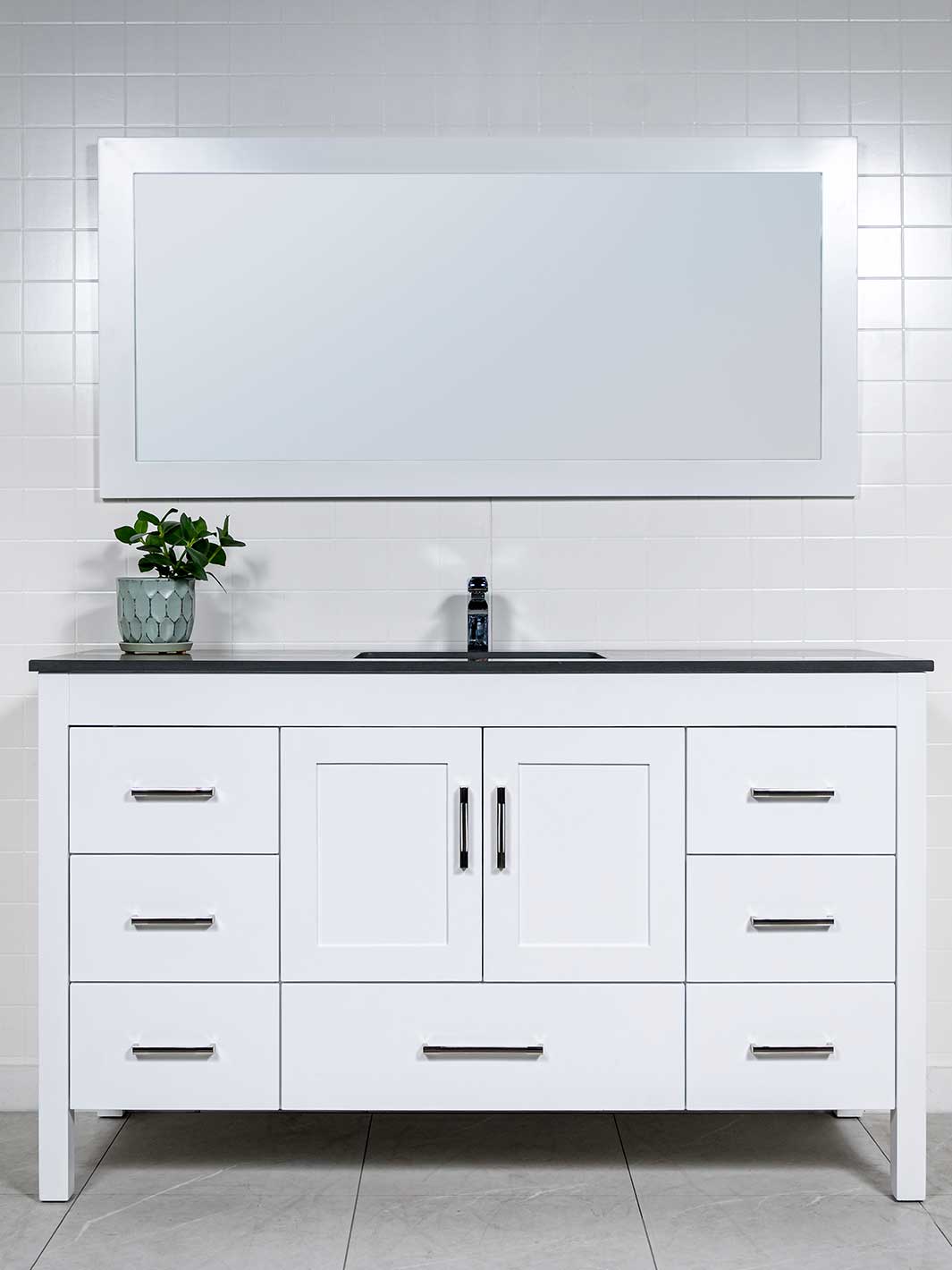 59 inch wood bathroom vanity - Style 7459 – modernbathrooms.ca