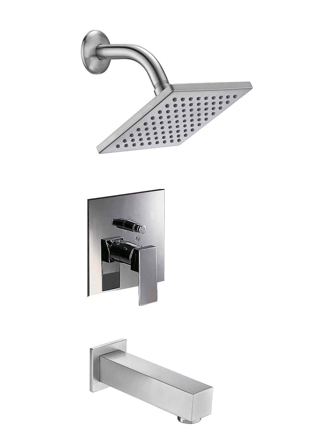 Brushed Nickel Shower and Tub Set – modernbathrooms.ca